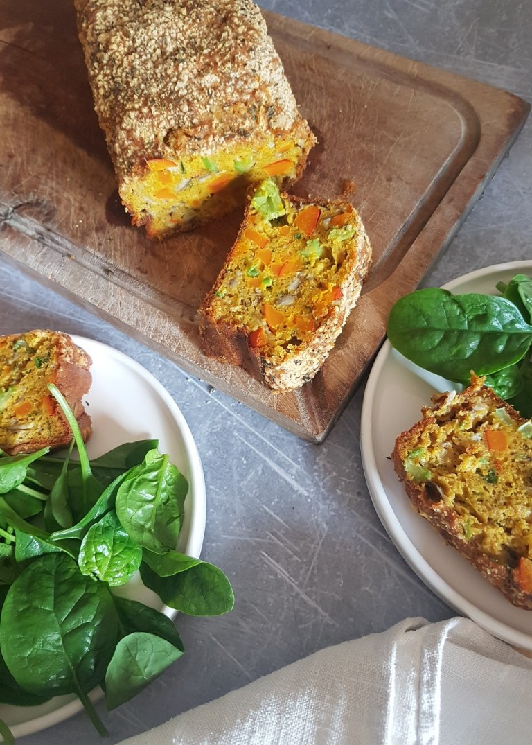 Cake au potimarron, au champignon shiitaké, au céleri-branche et au ...